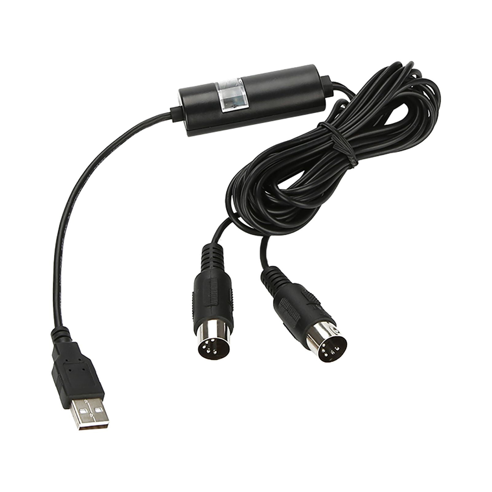 Universal MIDI to USB in OUT Cable Converter Line LED Indicator ...
