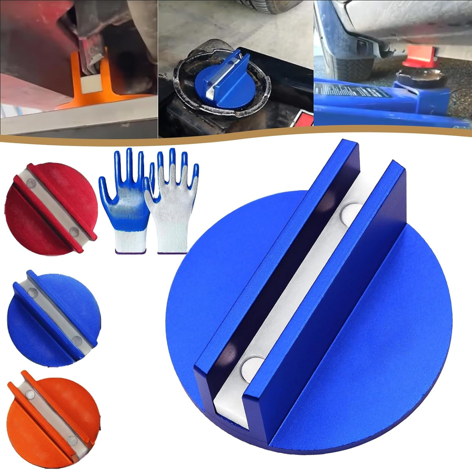 Universal Magnetic, Frame Rail Protector, Jack Pad Slotted - Universal ...