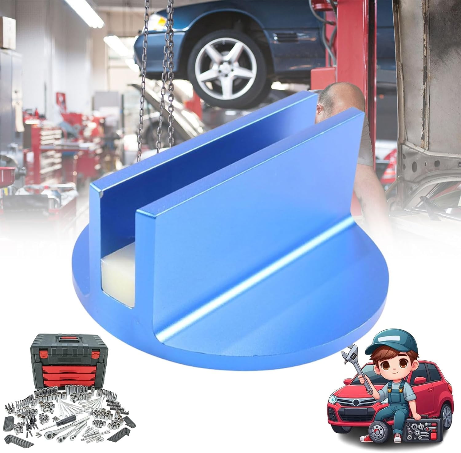 Universal Magnetic Frame Rail Protector, Pinch Weld Jack Adapter ...