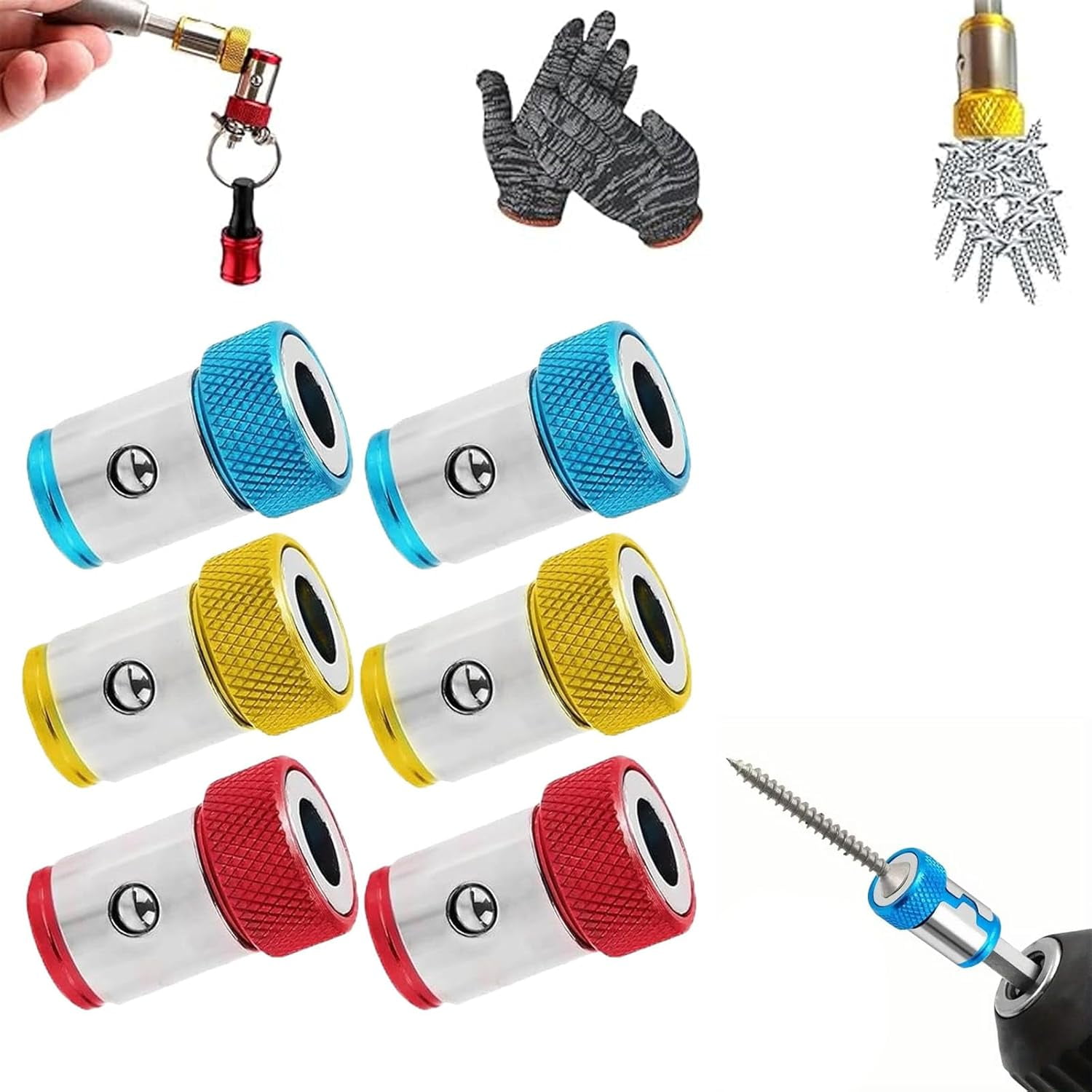 Universal Magnetizer Screw Removable for Drill，1/4 Inches/ 6.35mm ...