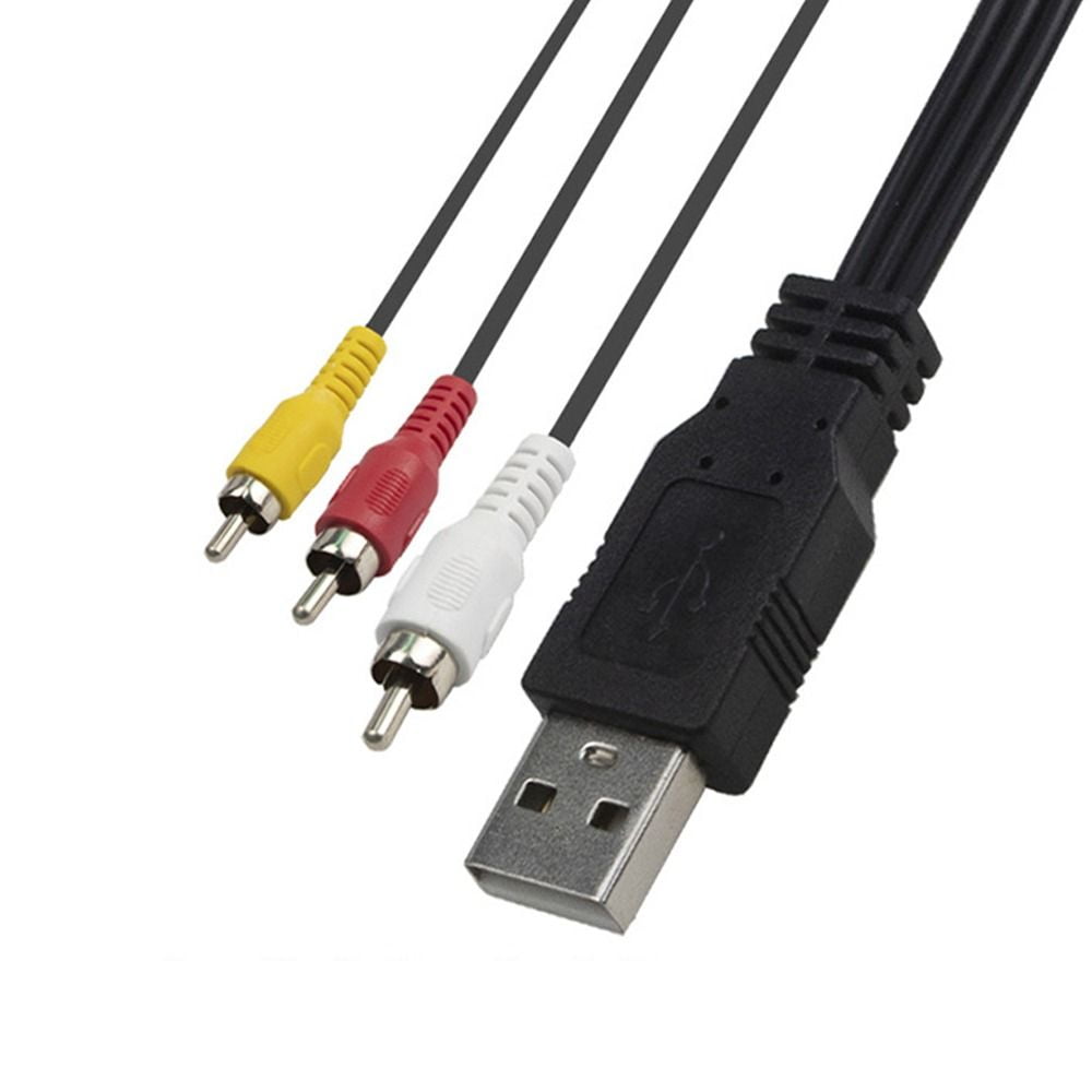 Universal Male to Female Splitter Audio Video Cord AV Composite Adapter ...
