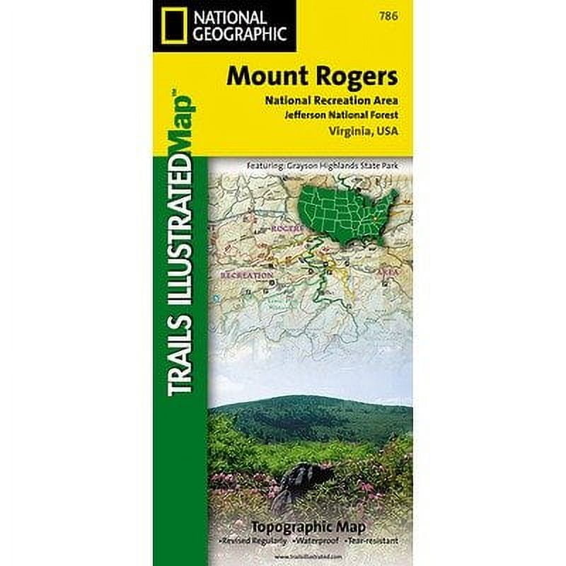 Universal Map Mount Rogers National Recreation Area Map - Walmart.com