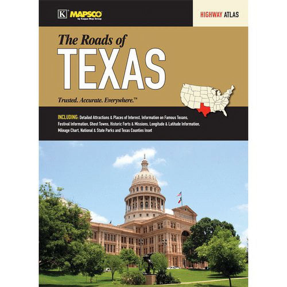Universal Map Roads of Texas Atlas - Walmart.com