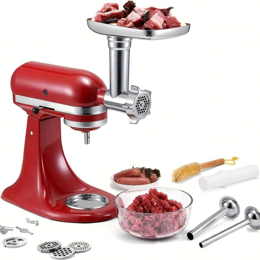 Universal Meat Grinder & Sausage Stuffer Attachment Set for Stand ...