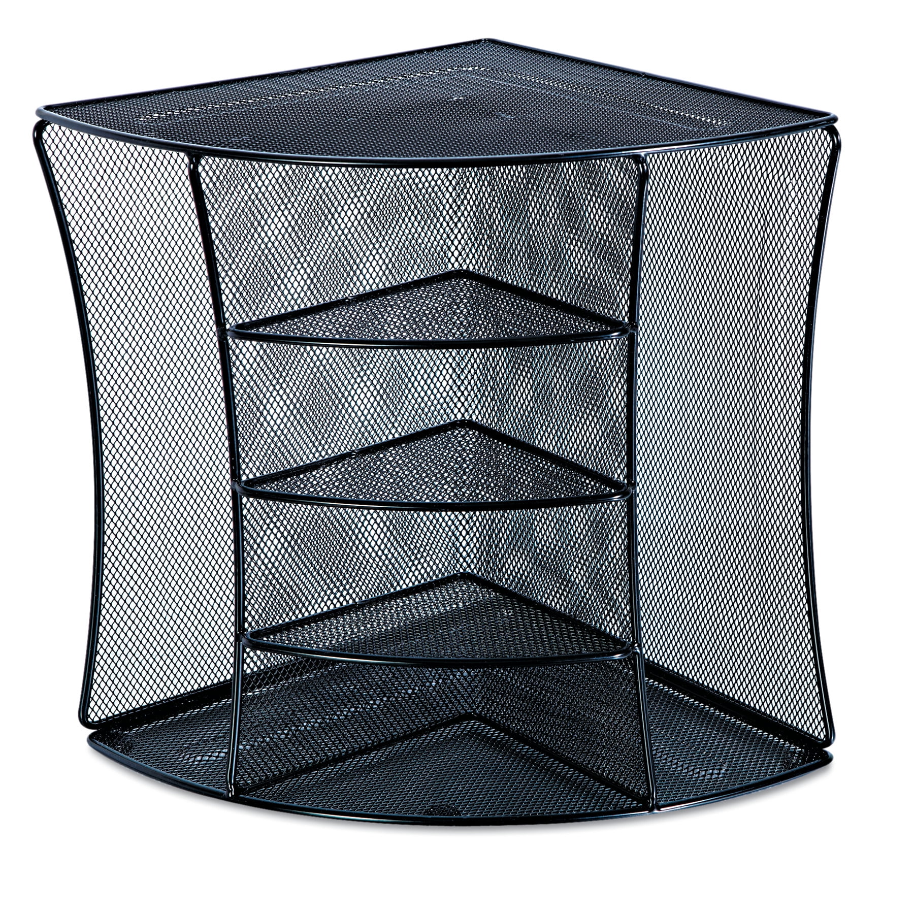 Mesh Desktop Corner Organizer, Six Compartments, Black 20016 - Walmart.com