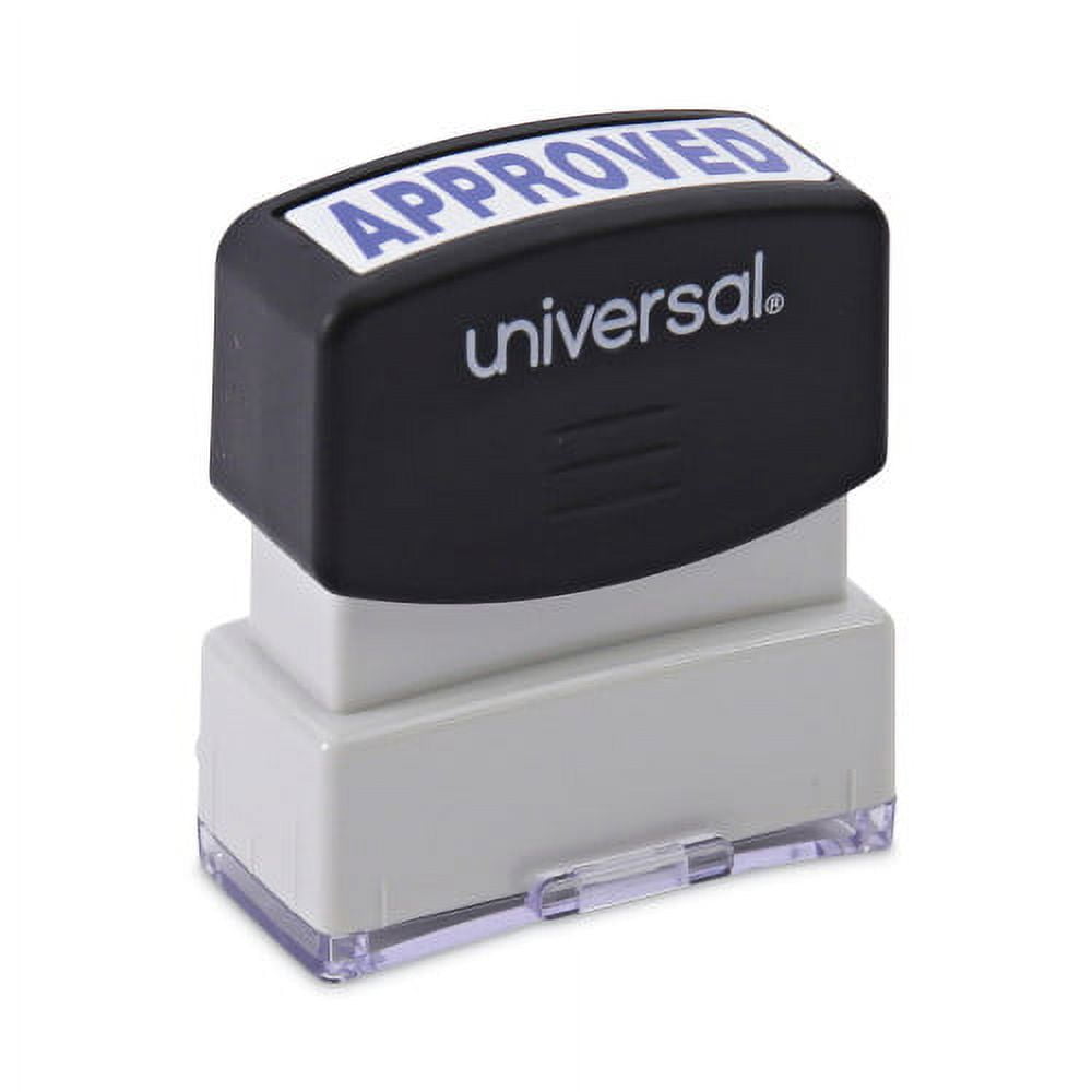 Universal Message Stamp, APPROVED, Pre-Inked One-Color, Blue (10043 ...