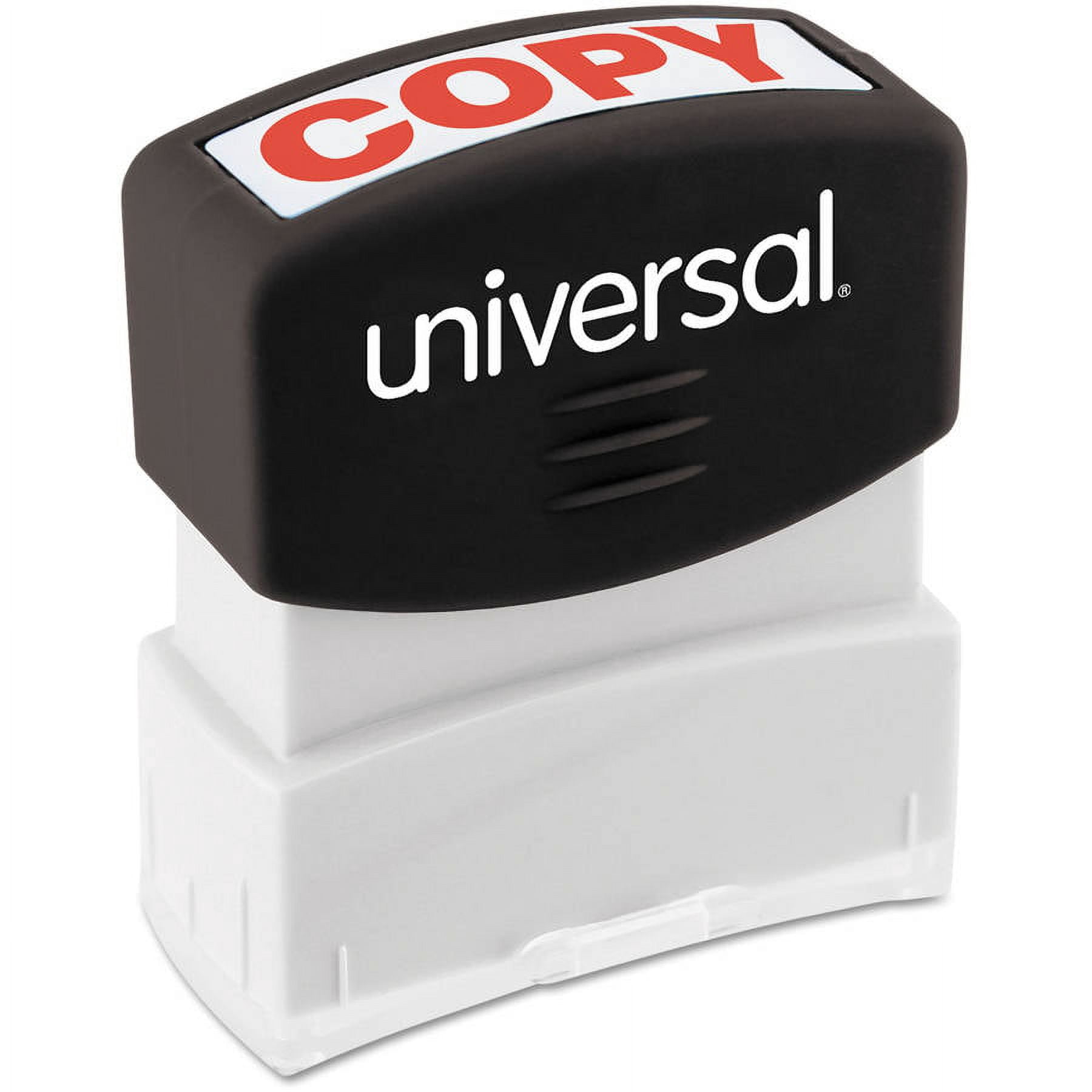 Universal Message Stamp, COPY, Pre-Inked One-Color, Red, 2-Pack ...