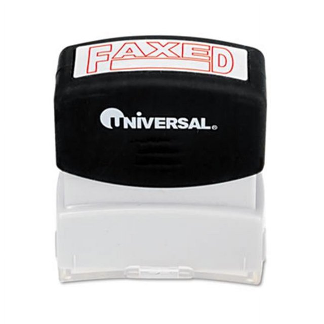 Universal Message Stamp, FAXED, Pre-Inked-Re-Inkable, Red - Walmart.com
