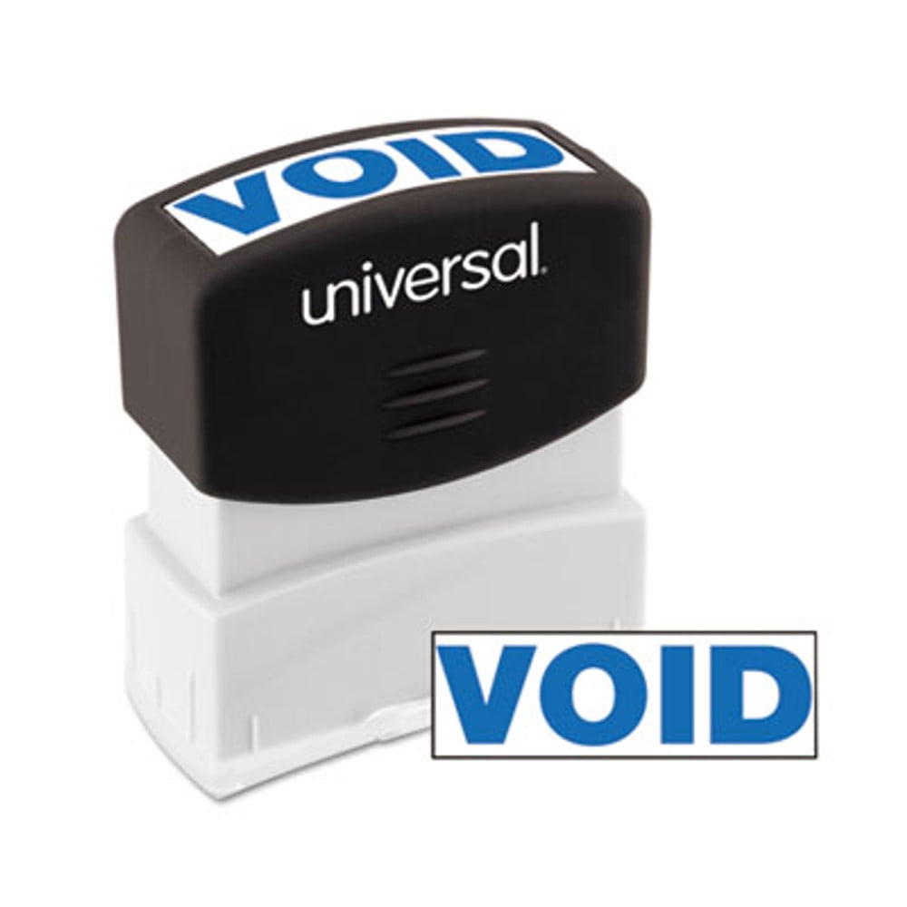 Universal? Message Stamp, Void, Pre-Inked One-Color, Blue UNV10071 ...