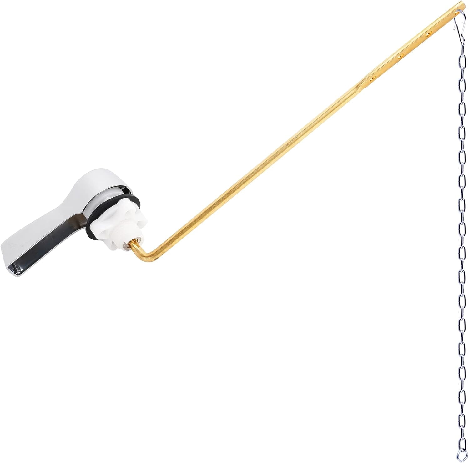 Universal Metal Front Mount Toilet Handle Replacement Kit, Brass Toilet ...