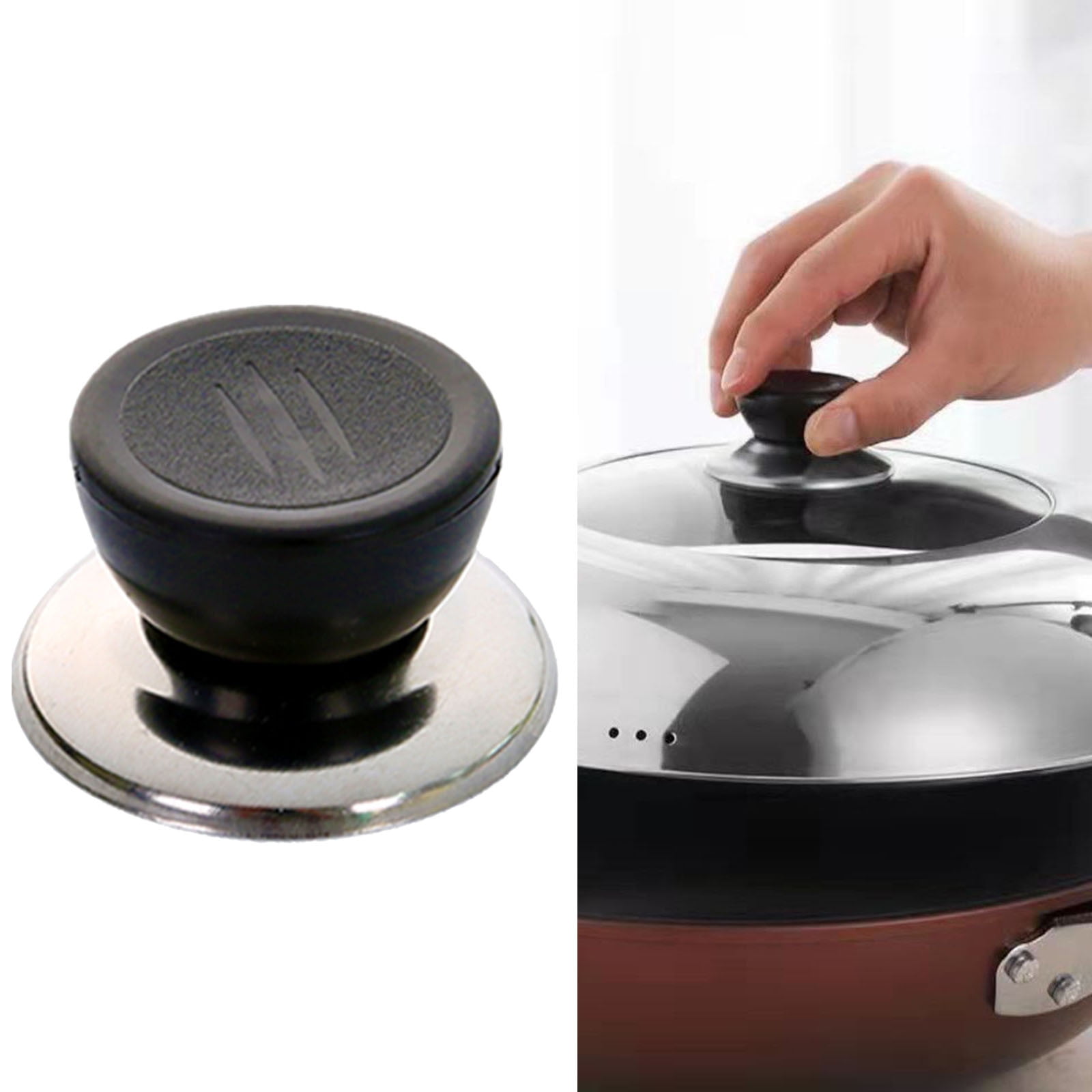 Universal Metal Pot Lid Knob Replacement Heat Dishwasher Handle for ...