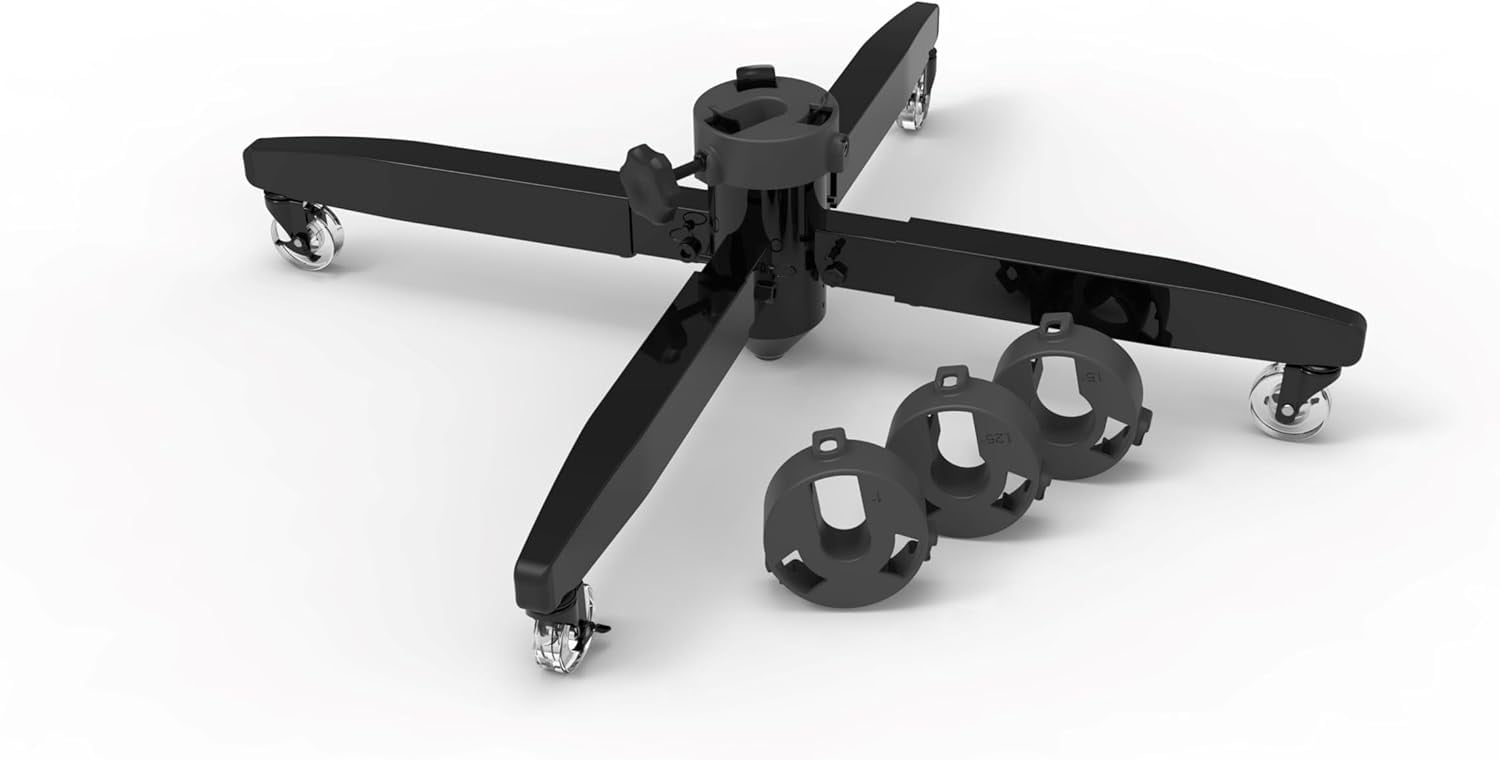 Universal Metal Rolling Artificial Christmas Tree Stand for Trees up to ...