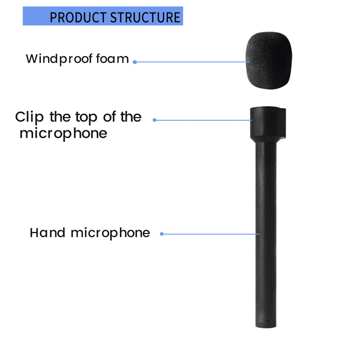Universal Microphone Handheld Adapter Handle Grip Bracket for Wireless ...