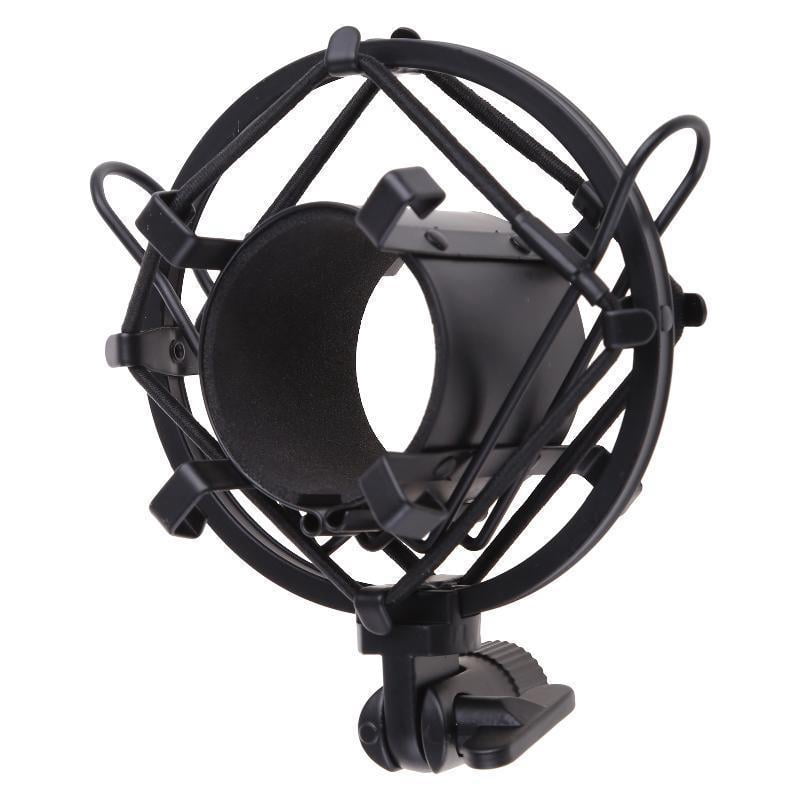 Universal Microphone Shock Mount Adjustable Clip Holder Stand Recording ...