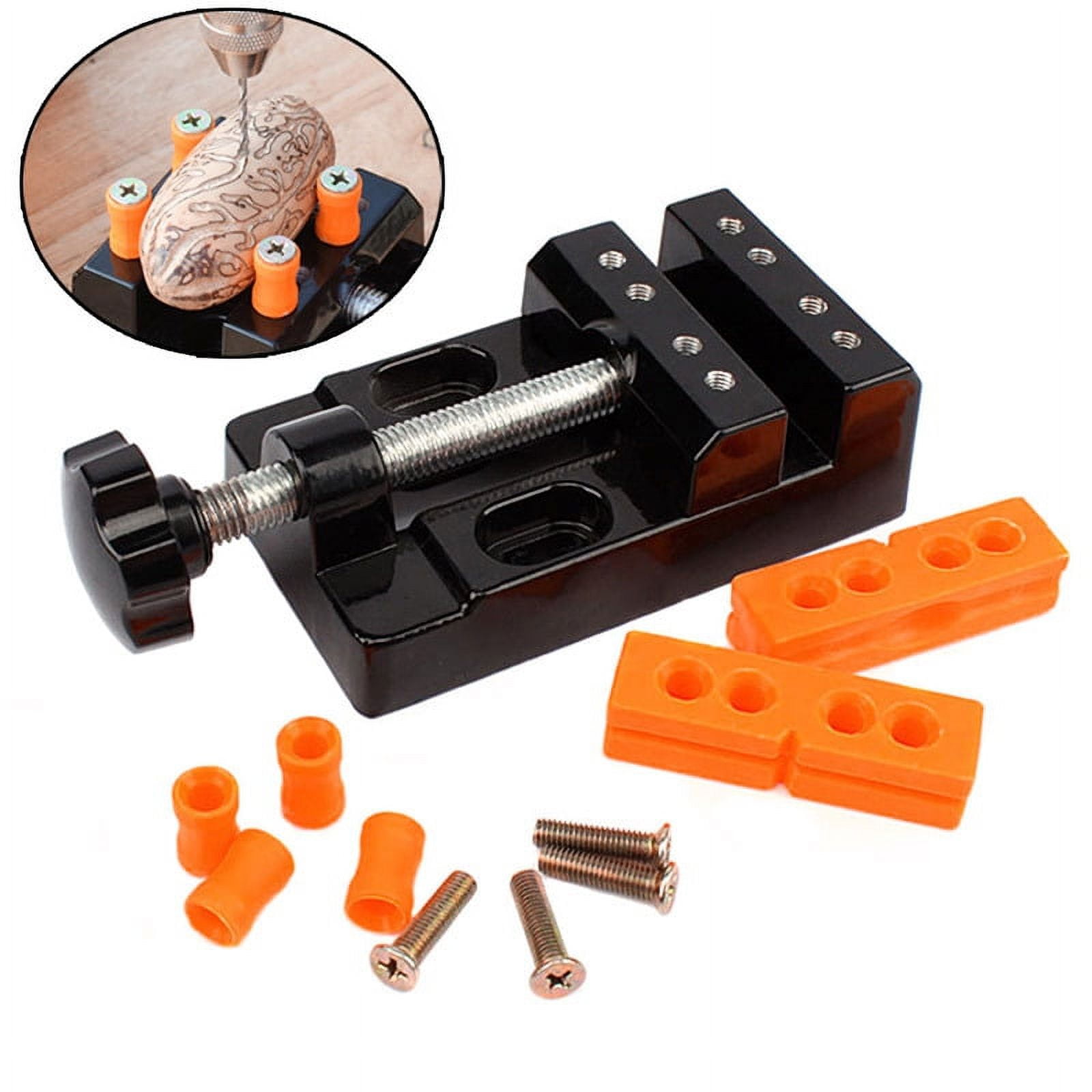 Universal Mini Bench Vise Clamp Aluminum Alloy Walnut Nut Clip Jewelry ...
