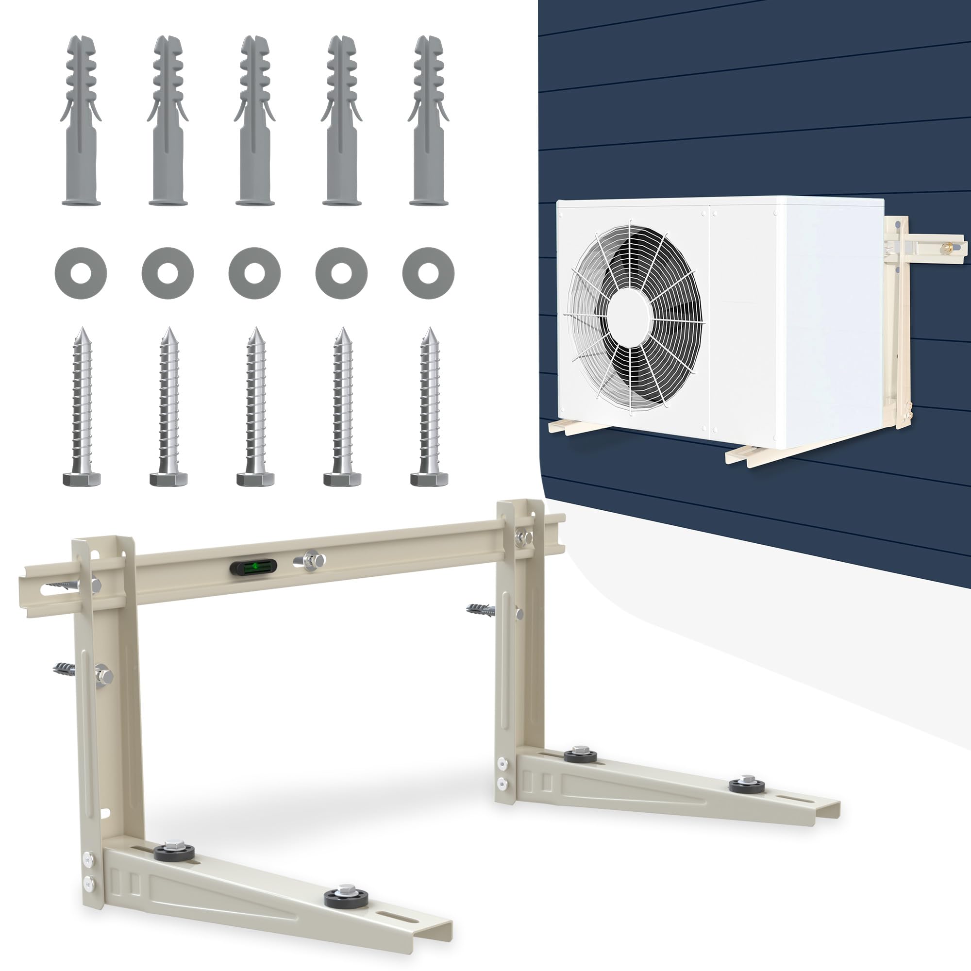 Universal Mini Split Wall Bracket for 7000-12000 BTU AC Units, Heavy ...