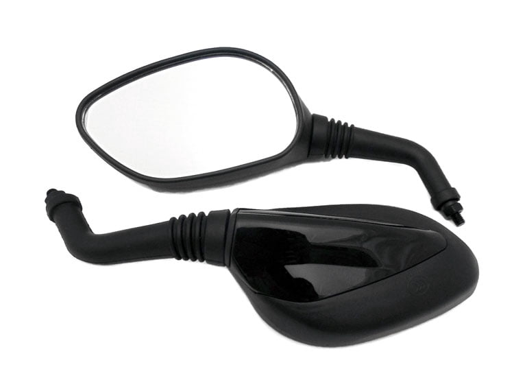 Universal Mirror Set, 8mm RH/RH Thread - BLACK - Walmart.com