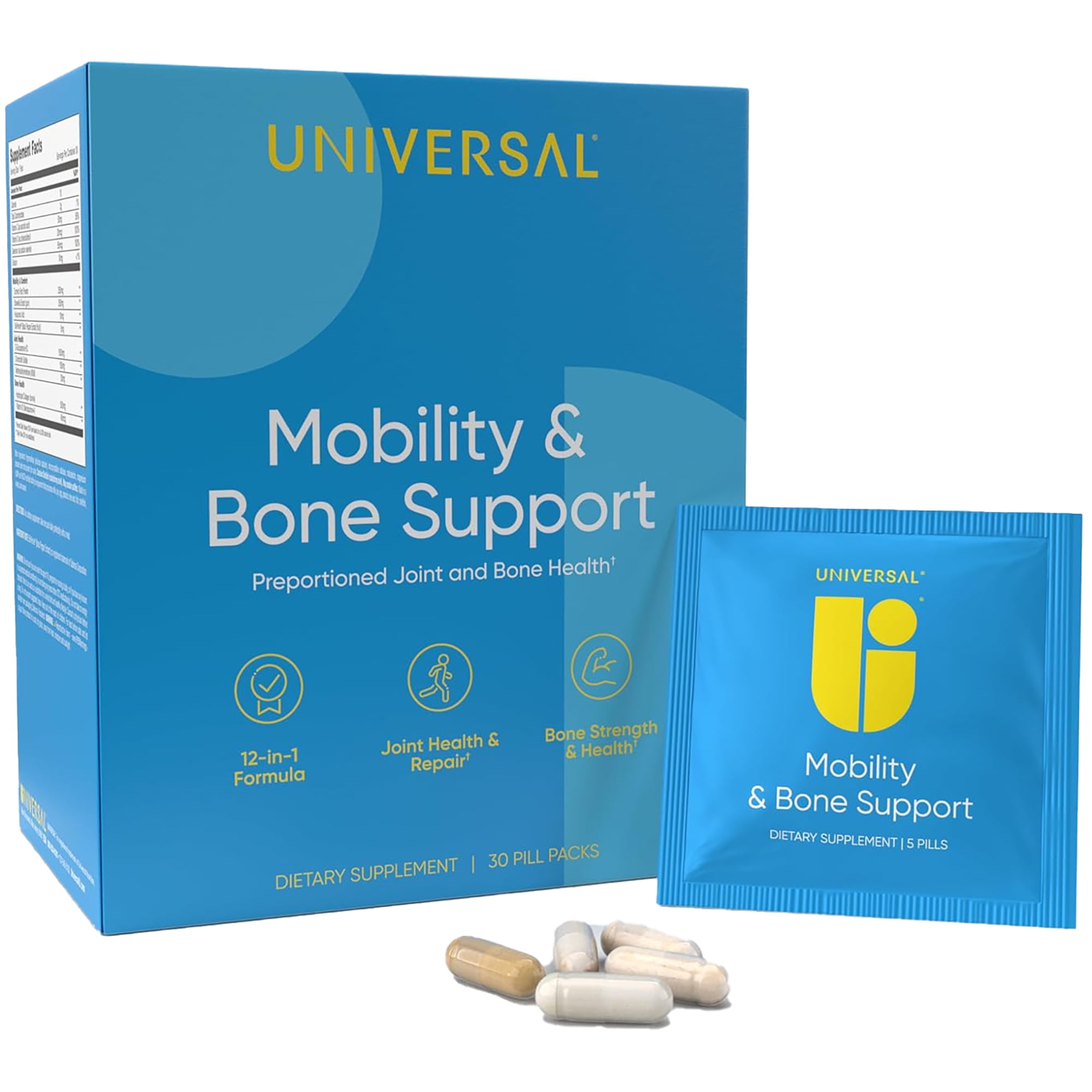 Universal Mobility and Bone Support Dietary Supplement - 30 Packs - Walmart.com