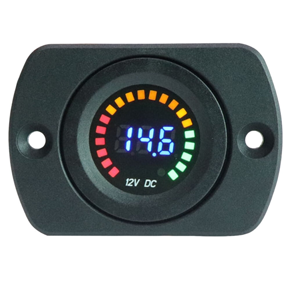 Universal Modified Battery Voltmeter Car Motorcycle Panel Digital ...