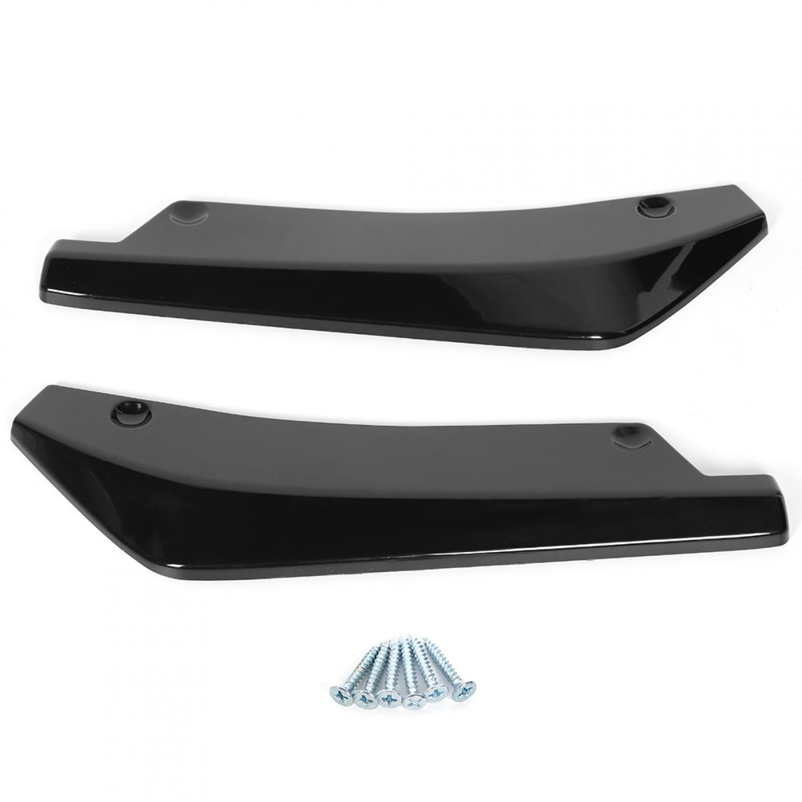 Universal Modified Spoiler Glossy Black Rear Bumper Protective Cover ...