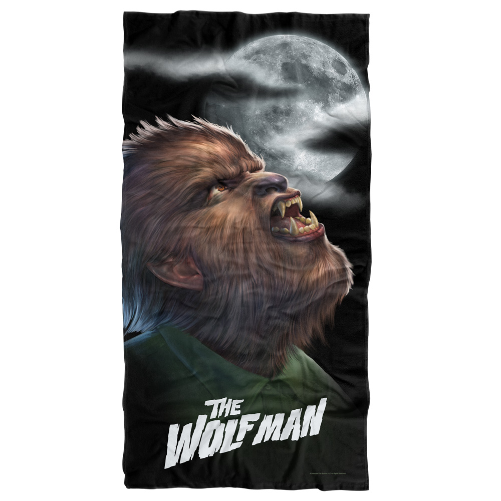 Universal Monsters Blanket, 30'x60' Werewolf Head Beach Towel - Walmart.com