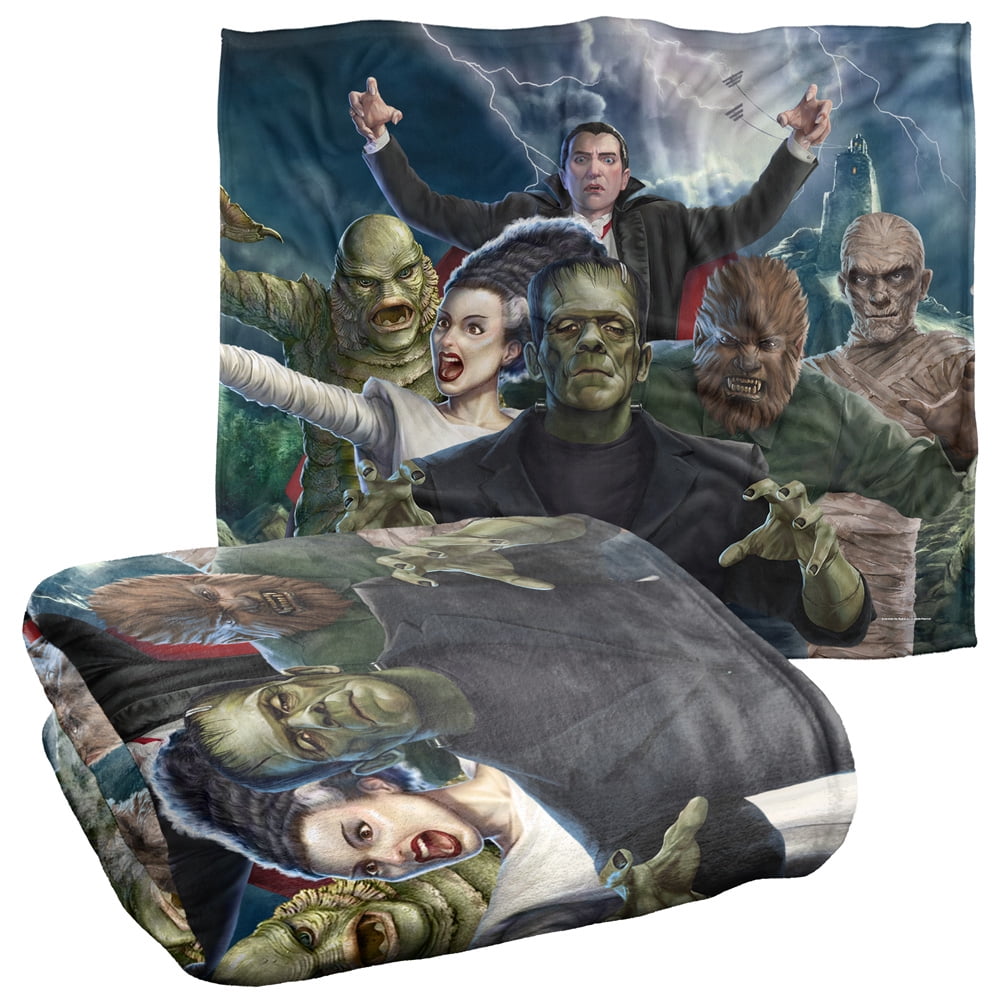 Universal Monsters Super Soft Silky Touch Throw Blanket, 50"x60", 100% ...