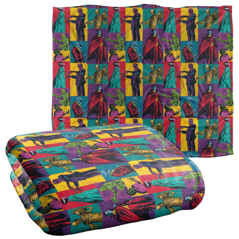 Universal Monsters Collage Officially Licensed Silky Touch Super Soft ...