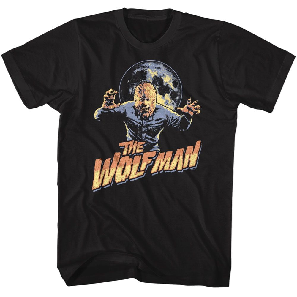 Universal Monsters Multitone Wolfman Black Adult T-Shirt - Walmart.com