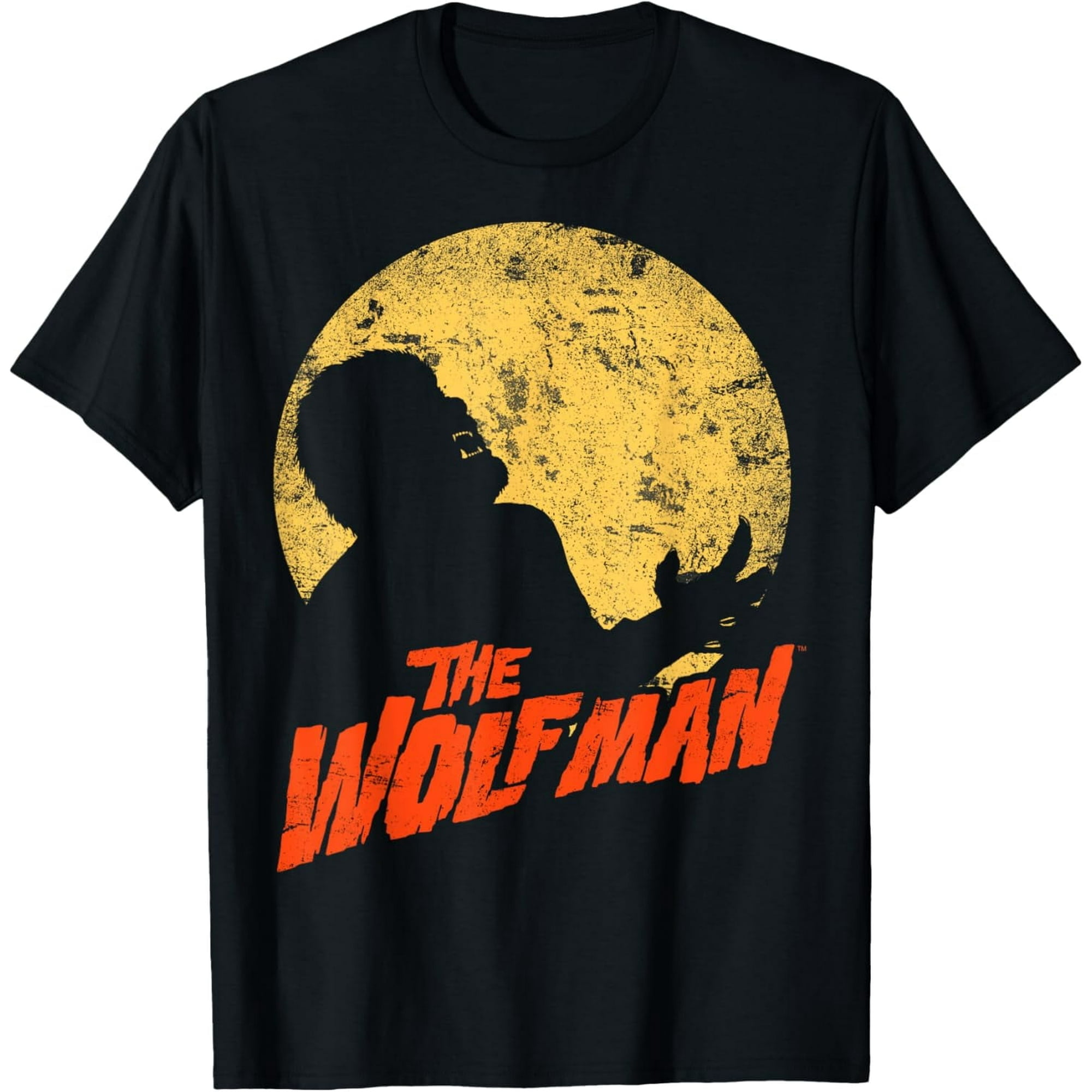 Universal Monsters The Wolf Man Moonlit Silhouette T-Shirt - Walmart.com