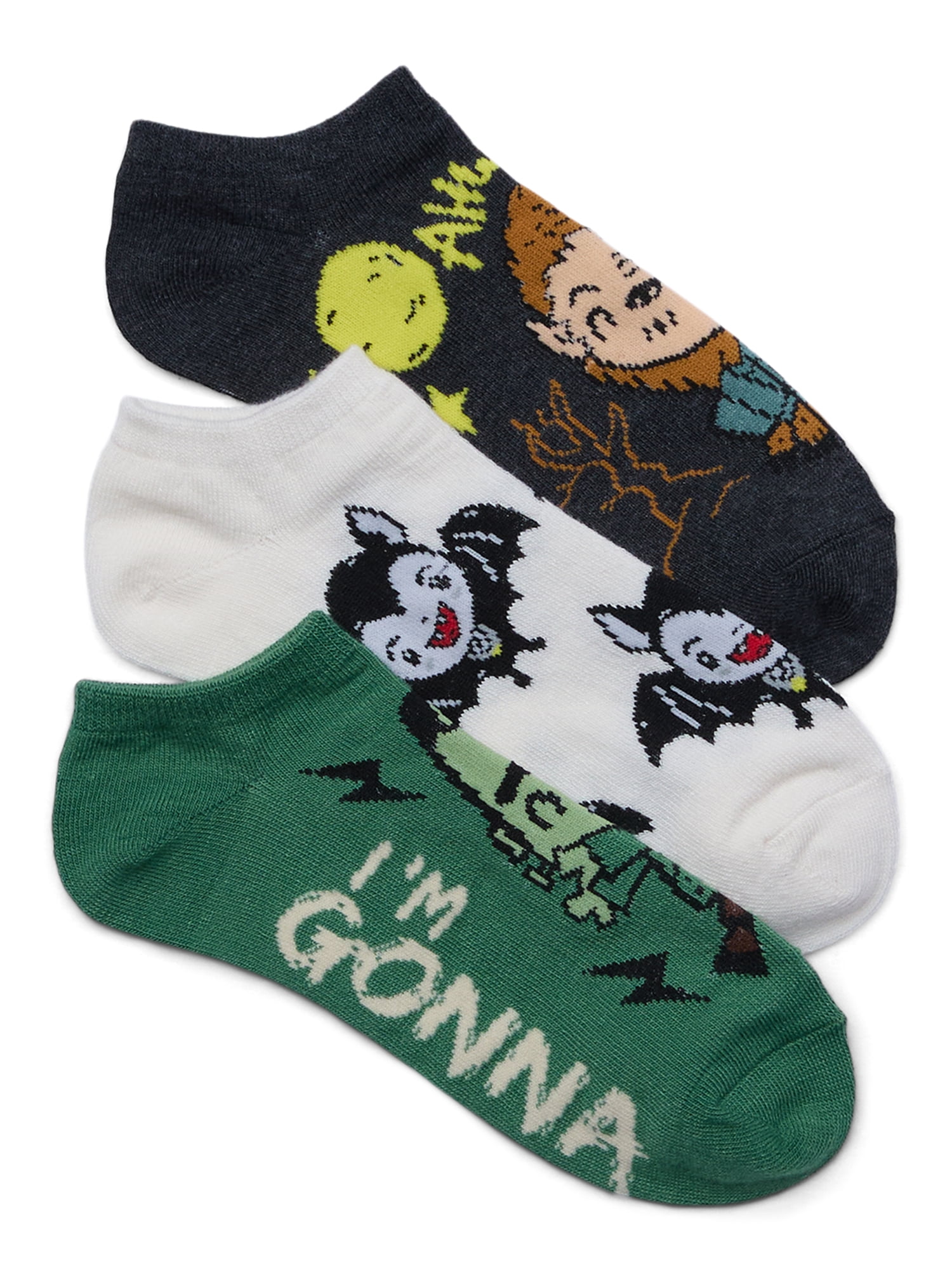 Universal Monsters Women's Halloween Liner Socks with Grippers, 1-Pack ...