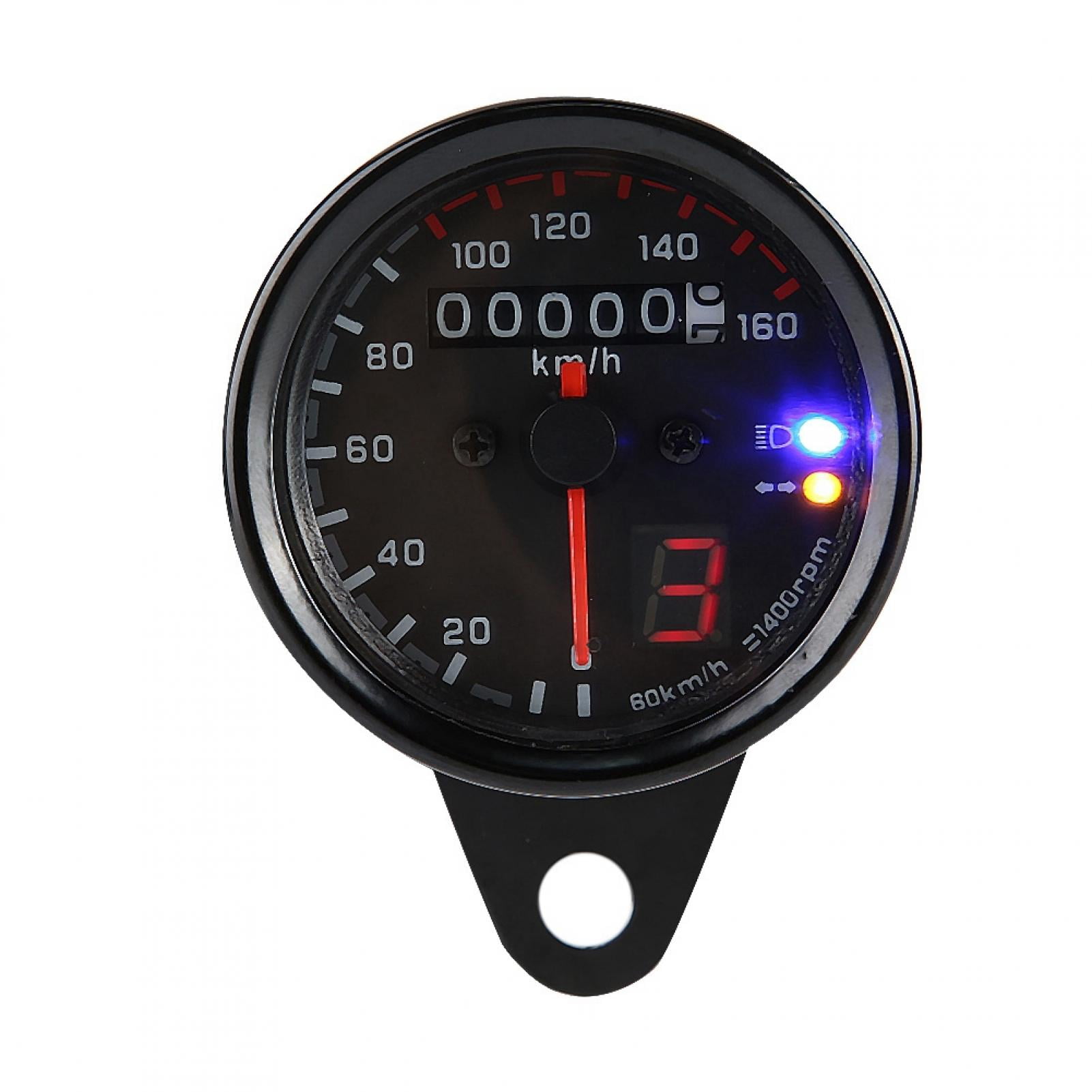 Universal Motorcycle ATV LED Odometer Speedometer Gauge - Walmart.com