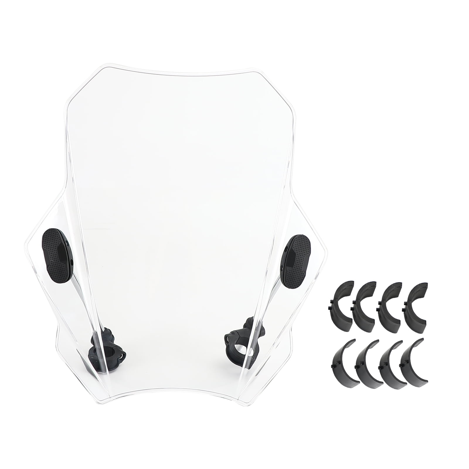 Universal Motorcycle Adjustable Wind Screen Windshield 22MM 25MM 28MM ...