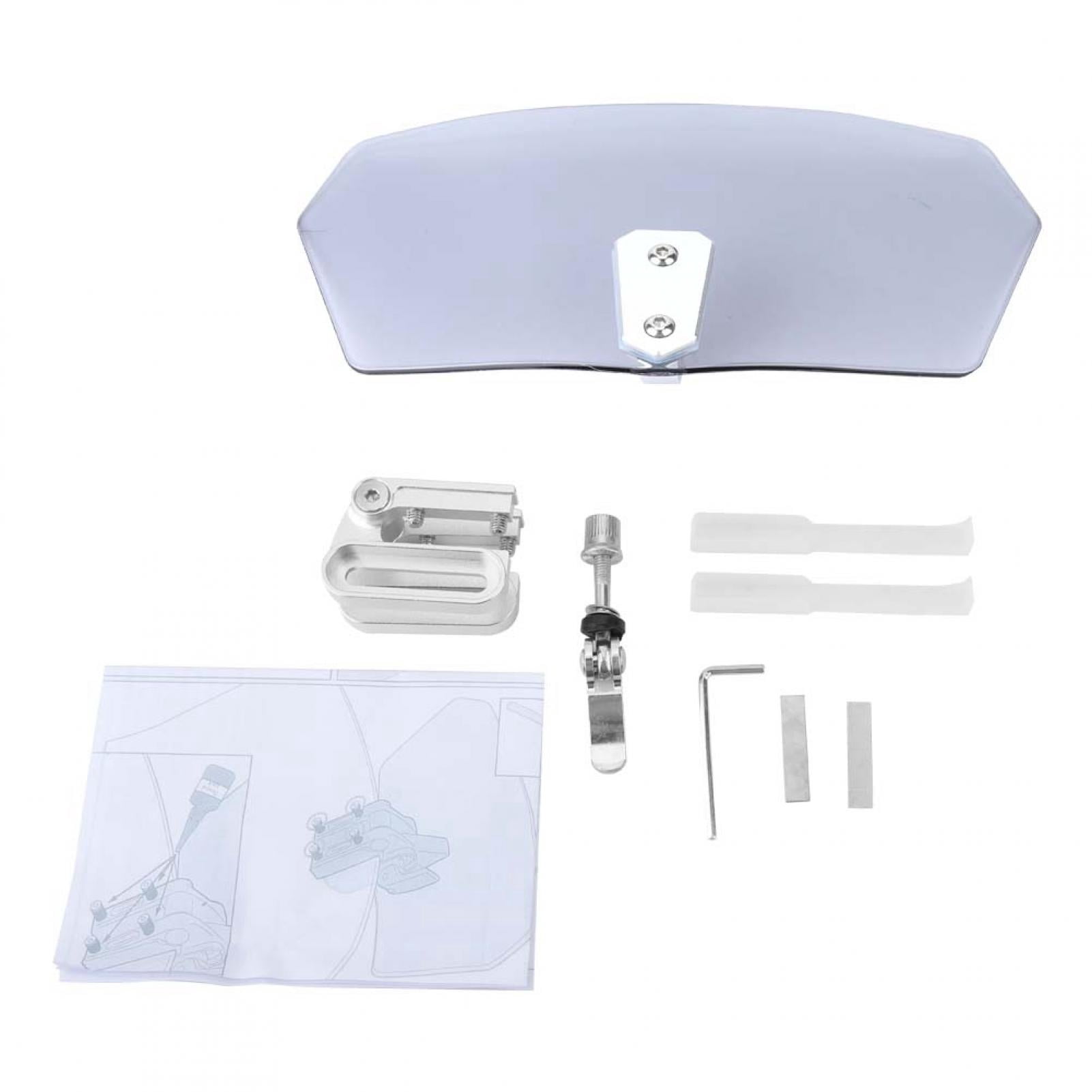 Universal Motorcycle Adjustable Windscreen Wind Deflector Windshield ...