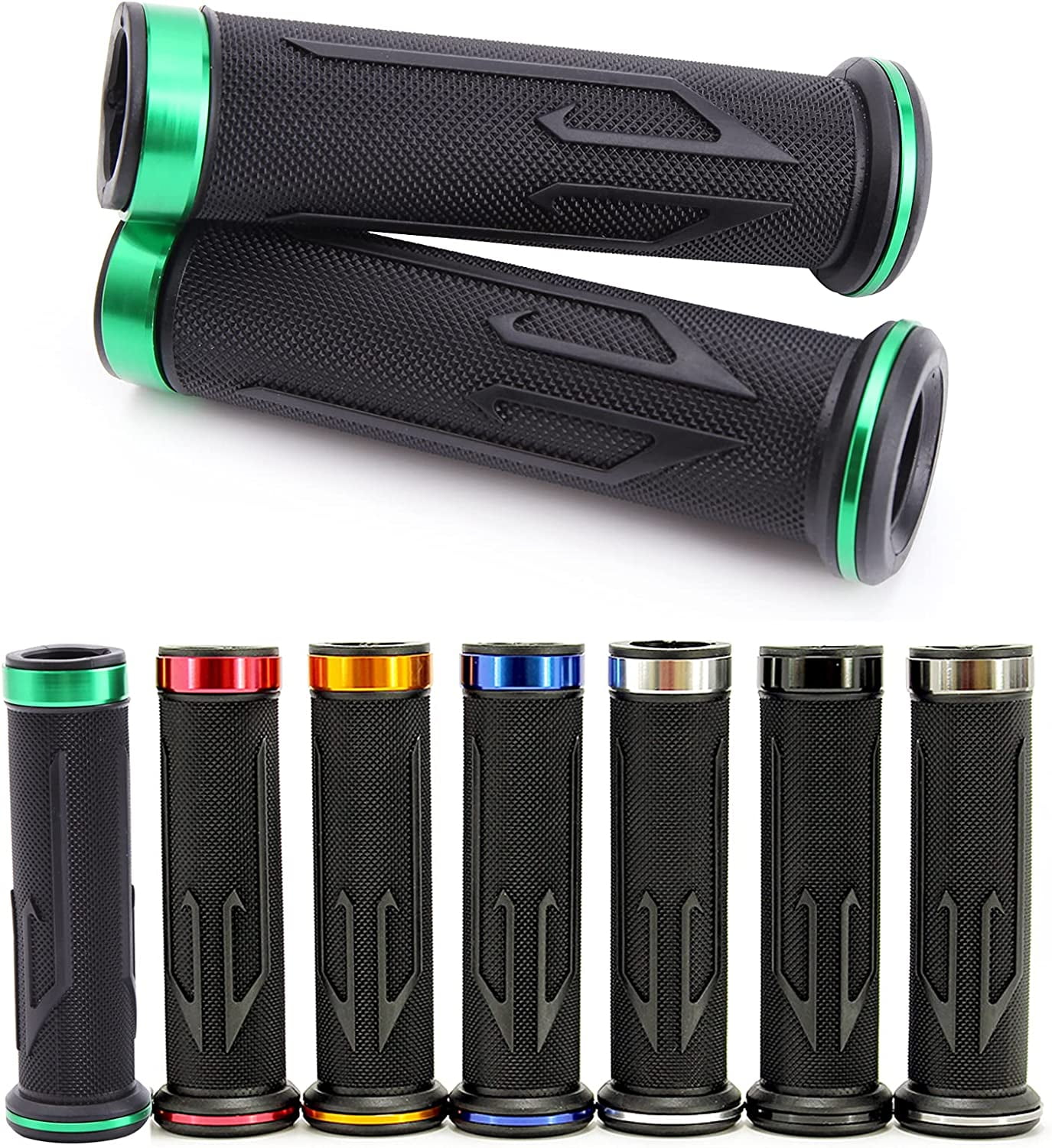 Universal Motorcycle Arrow Rubber Gel Hand Grips for 7/8" 22mm ...