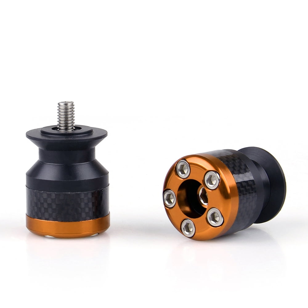 Universal Motorcycle CNC Carbon Fiber 8mm Swingarm Sliders Spools ...