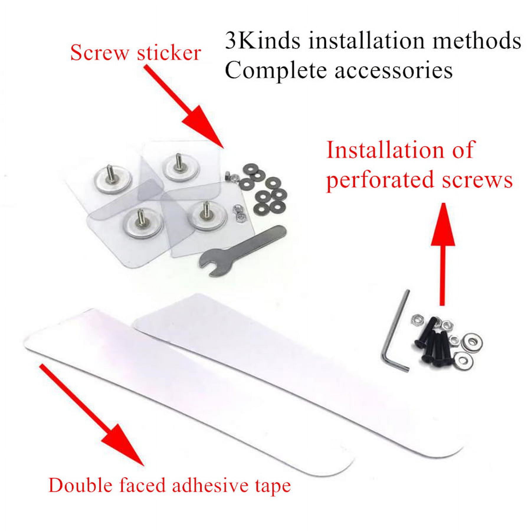 Universal Motorcycle Carbon Fiber Look Winglets Wind Fin Spoiler Air ...