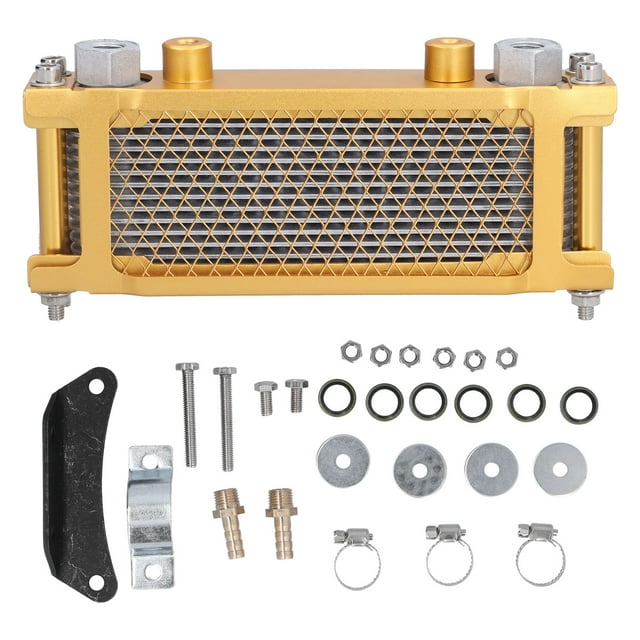 Universal Motorcycle Engine Oil Cooler Metal Trail Bike Oil Cooler for 125cc?250cc Motorcycle ...