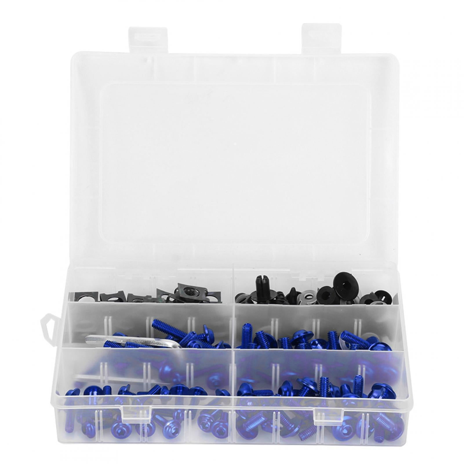 Universal Motorcycle Fairing Bolt Kit, Aluminium Alloy Coloured ...