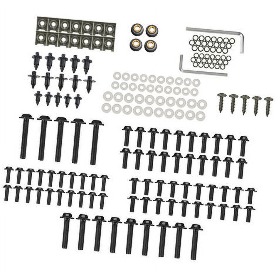 Universal Motorcycle Fairing Screw Kit, 194-Piece Bodywork Fastener Set ...