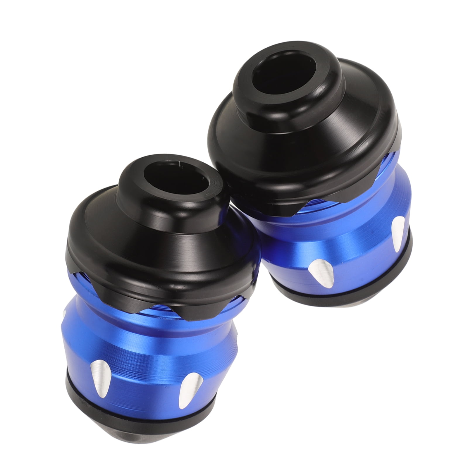 Universal Motorcycle Frame Slider Cups Wheel Crash Protectors Blue ...