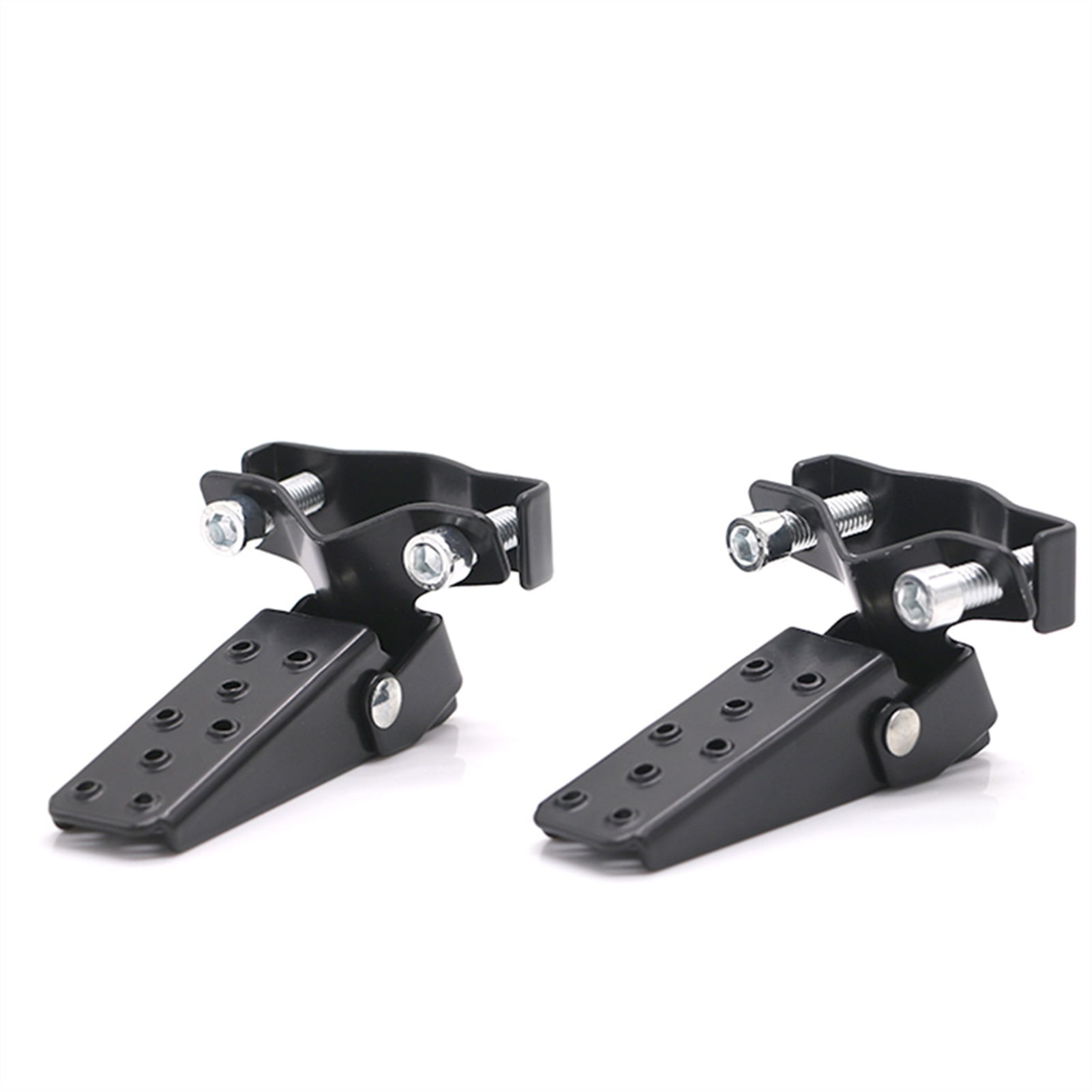 Universal Motorcycle Front Back Foot Rests Motorbike Foldable Footrests ...