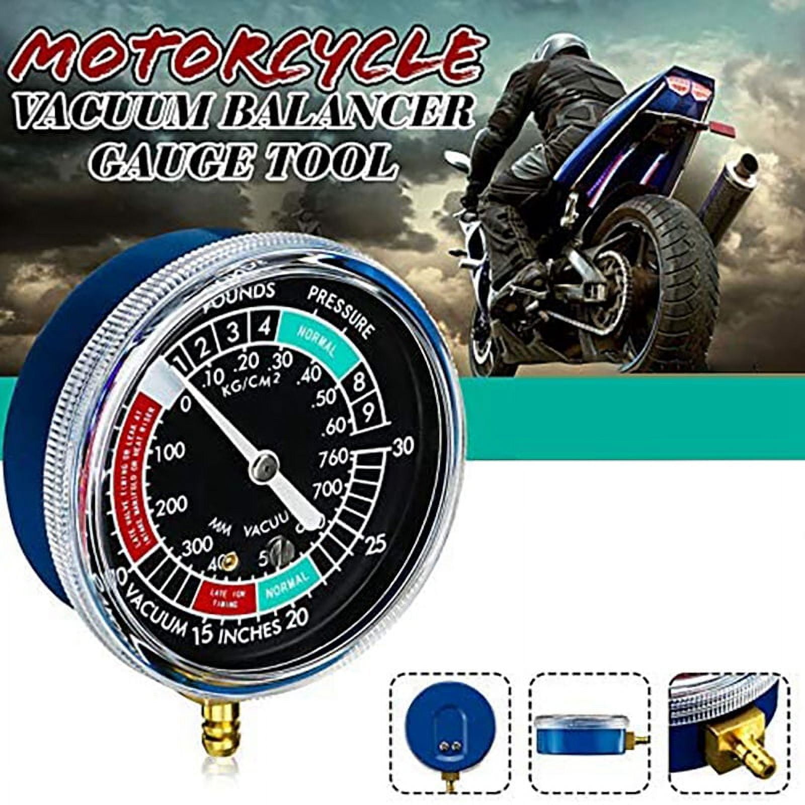 Universal Motorcycle Vacuum Gauge Carburetor Synchronizer Gauge Meter ...