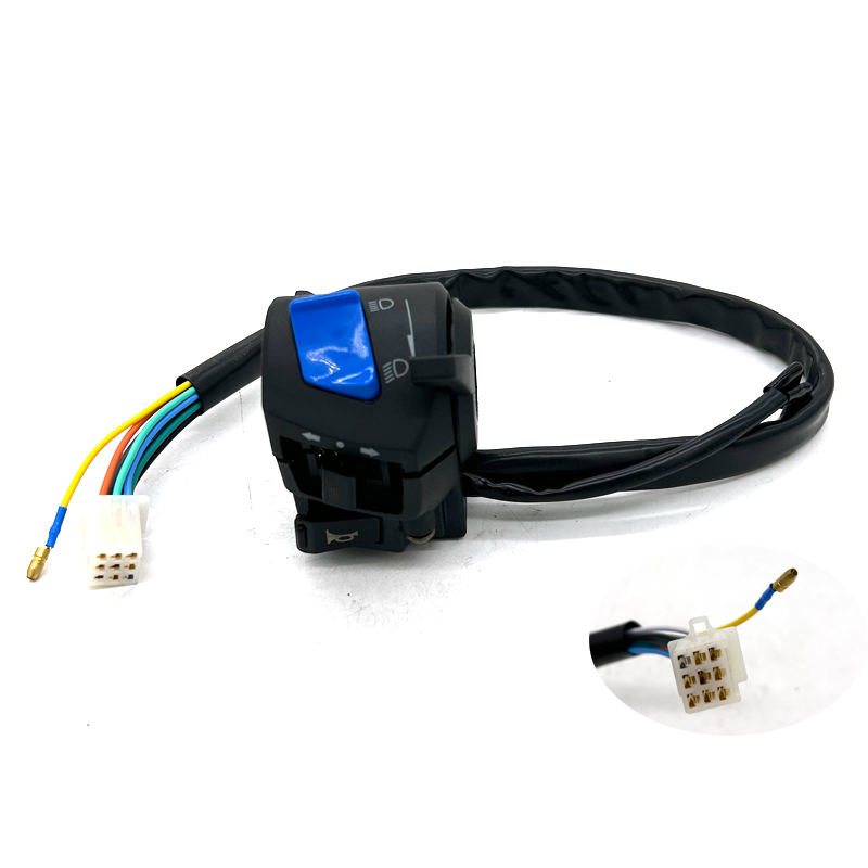 Universal Motorcycle Handle Bar Switches headlight Fog Light Horn Turn ...