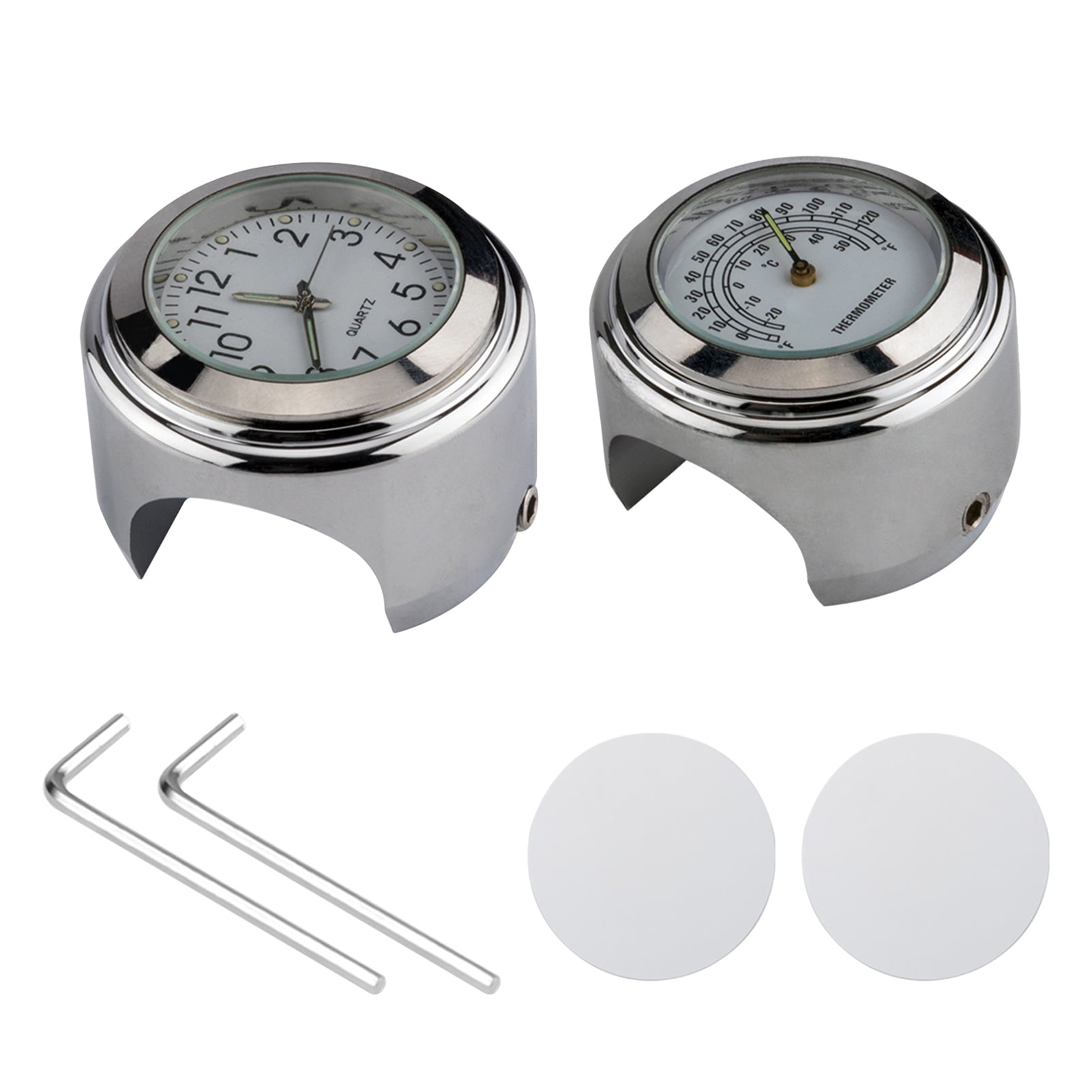 Universal Motorcycle Handlebar Clock Thermometer Waterproof Replacement ...