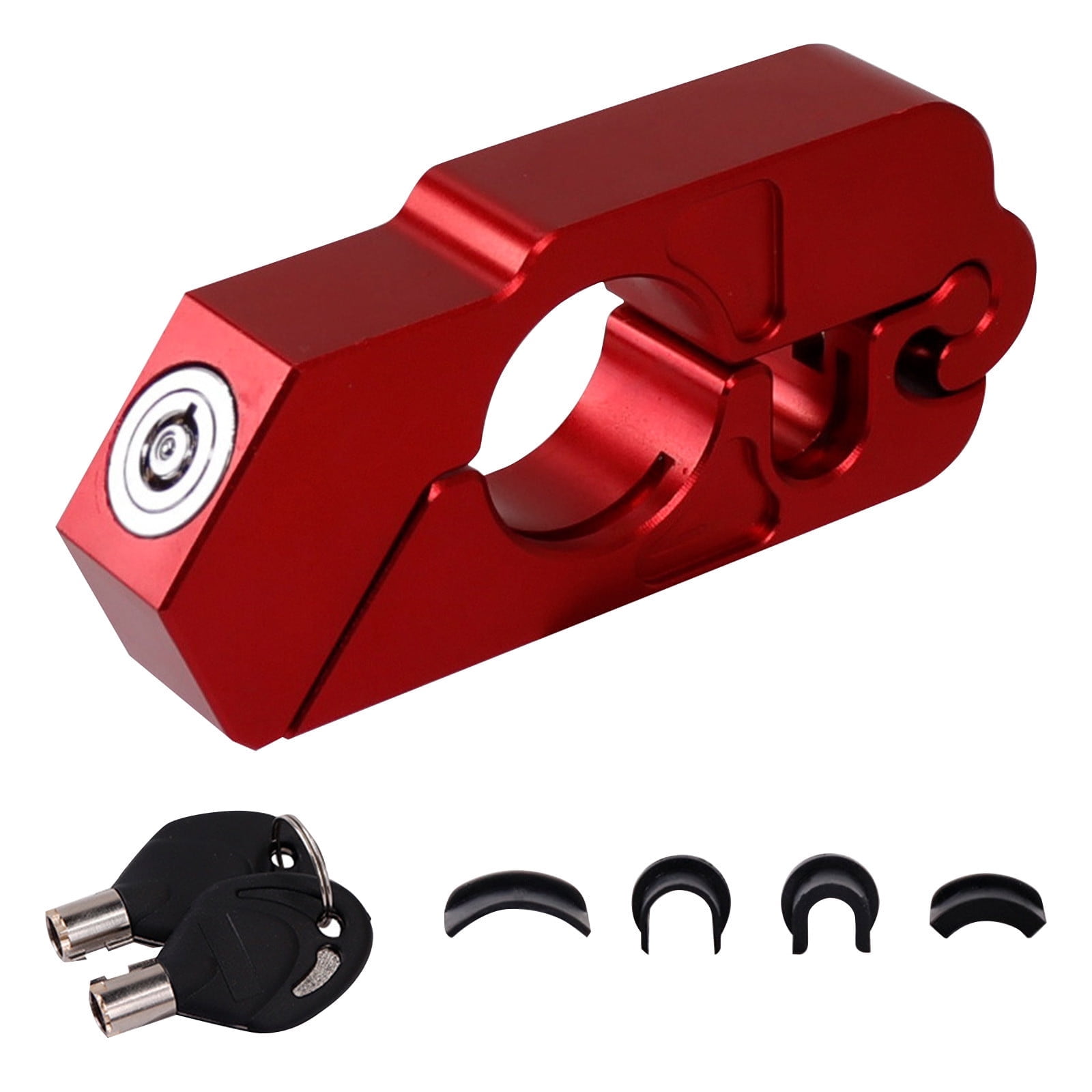 Universal Motorcycle Handlebar Lock CNC Aluminum Handle Bar Grip ...