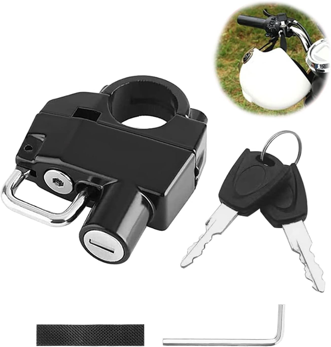 Universal Motorcycle Helmet Lock,2024 NEW Motorcycle Helmet Lock Anti ...