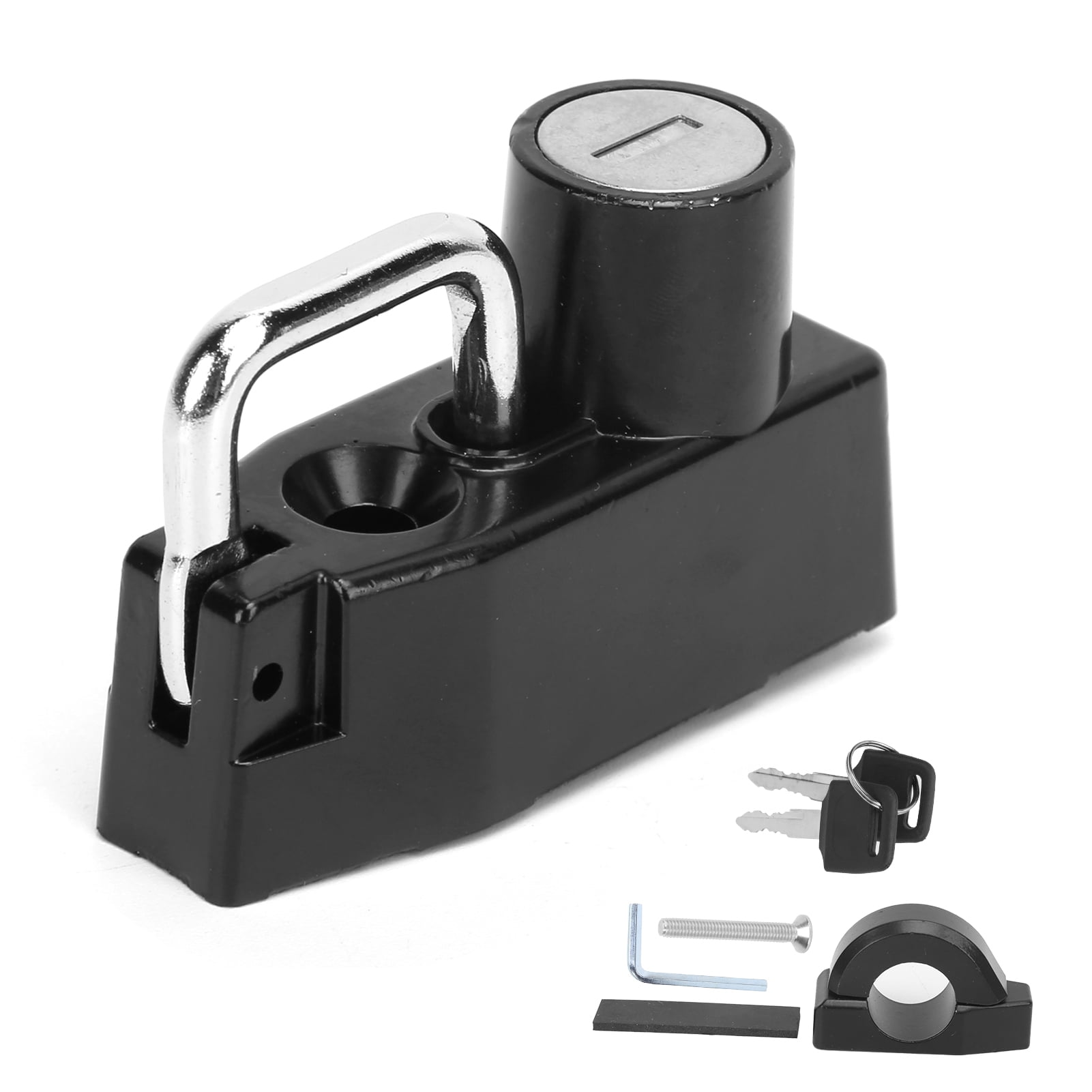 Universal Motorcycle Helmet Lock, Zinc Alloy Anti-Theft Security with 2 ...