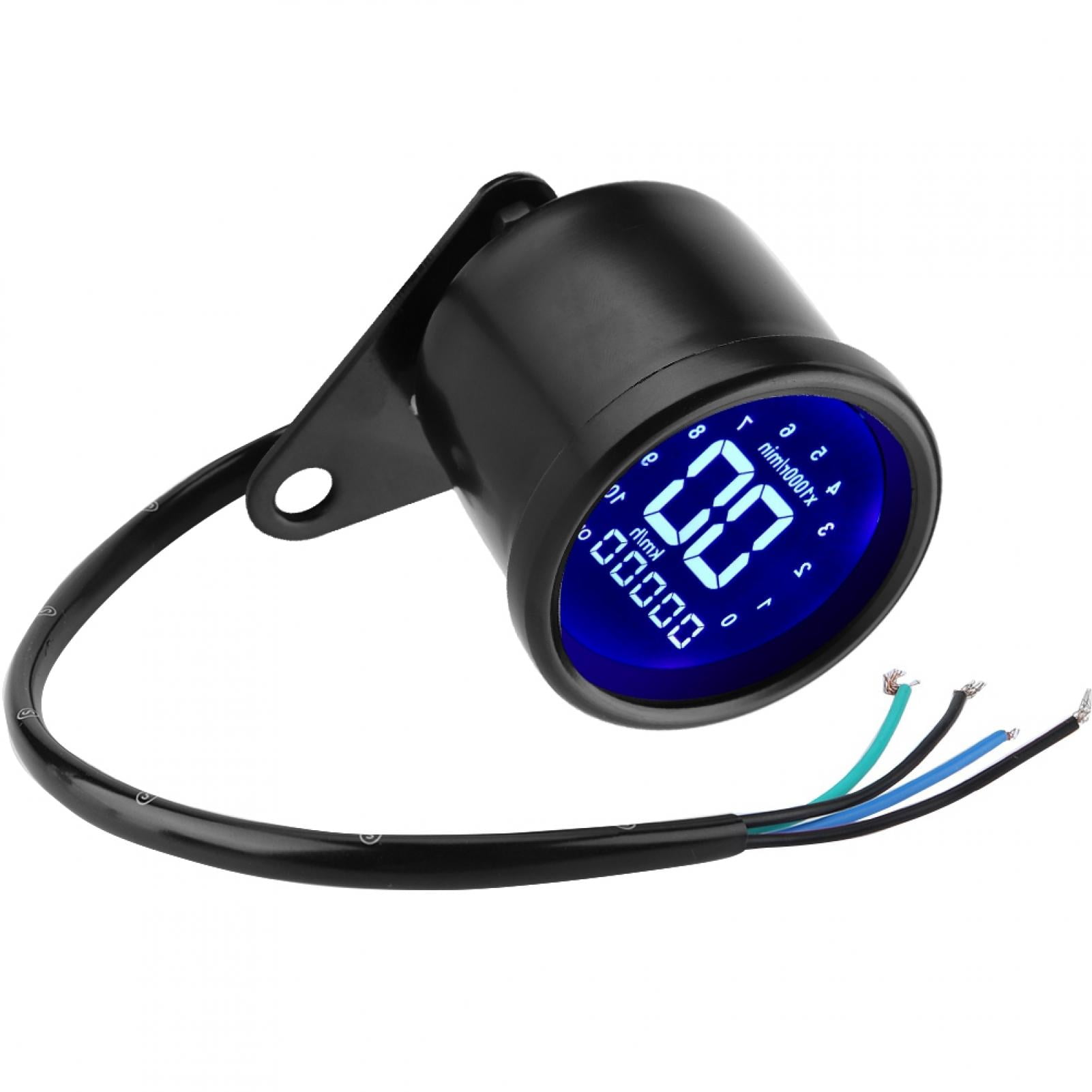 Universal Motorcycle LCD Display Instrument Cluster, Speedometer ...