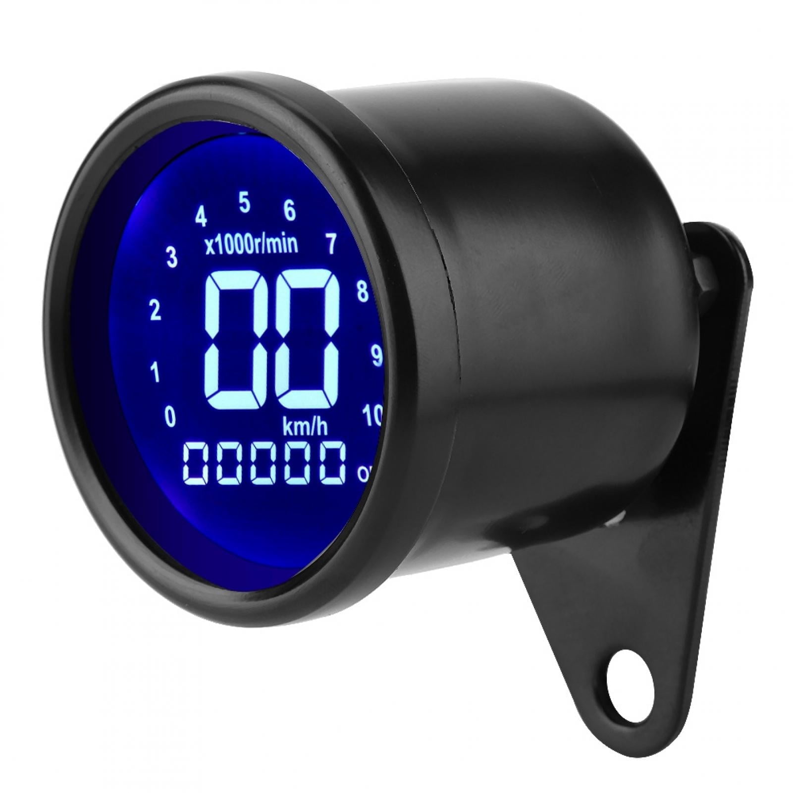 Universal Motorcycle LCD Display Instrument Speedometer Odometer ...