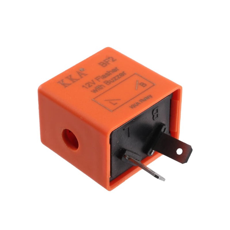 Universal Motorcycle LED Flasher Relay 2 Pin 12V With Buzzer for ...